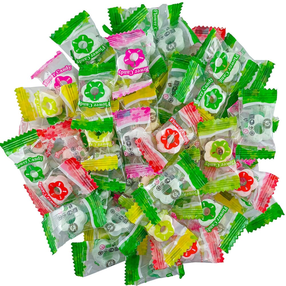 Льодяники цукерки фруктові без цукру Flower Candy з Вітаміном С Yoo Coo ...