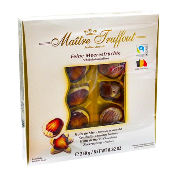Цукерки шоколадні праліне Морські мушлі Maitre Truffout 250 г ⚡ купити ...
